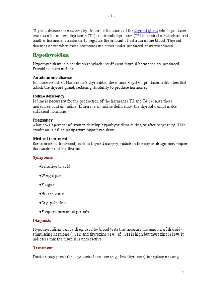 Hypothyroidism: Autoimmune Disease | PDF | Thyroid | Hyperthyroidism
