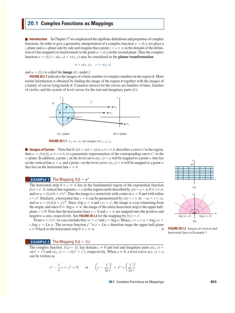 Complex Functions As Mapping | Download Free PDF | Curve | Complex Number