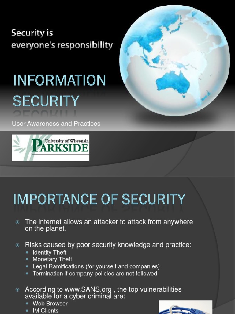 User Security Awareness | PDF | Computer Virus | Firewall (Computing)