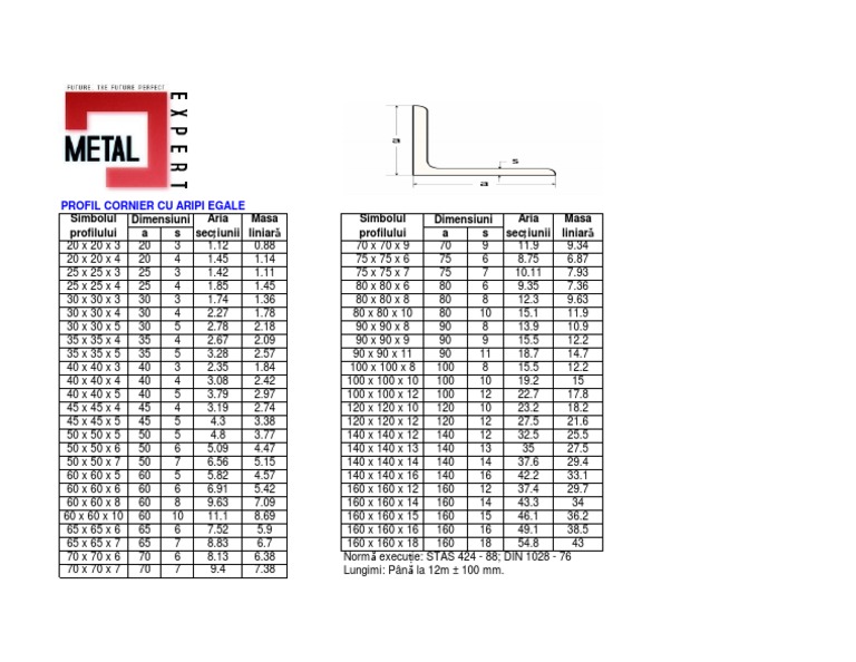 Egal Angle Steel Profiles | PDF