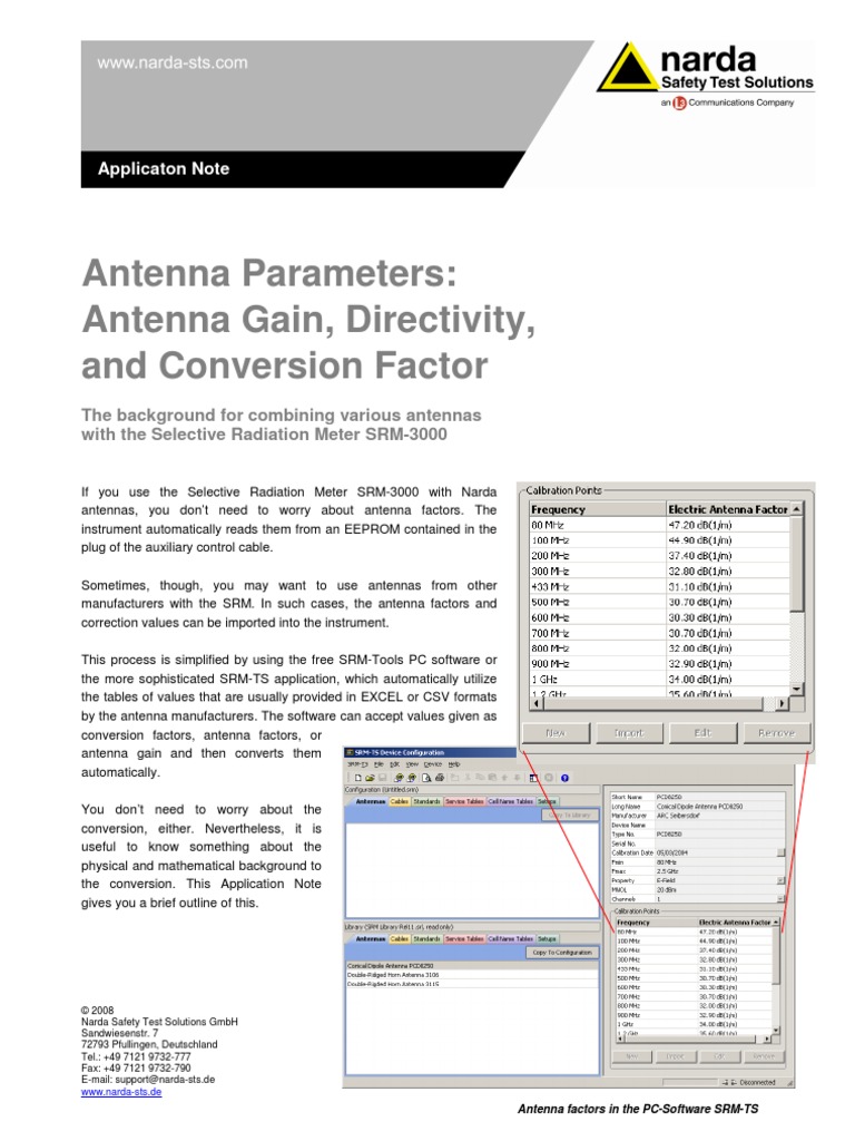 Antenna Factor | PDF | Antenna (Radio) | Decibel