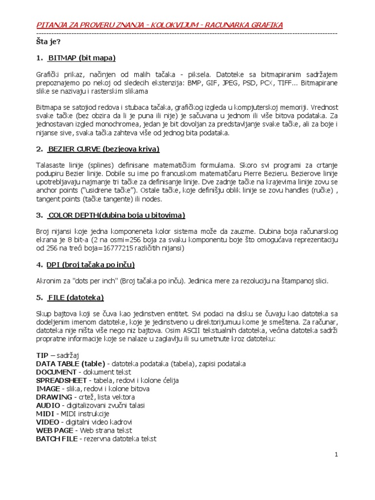 Racunarska GRafika | PDF