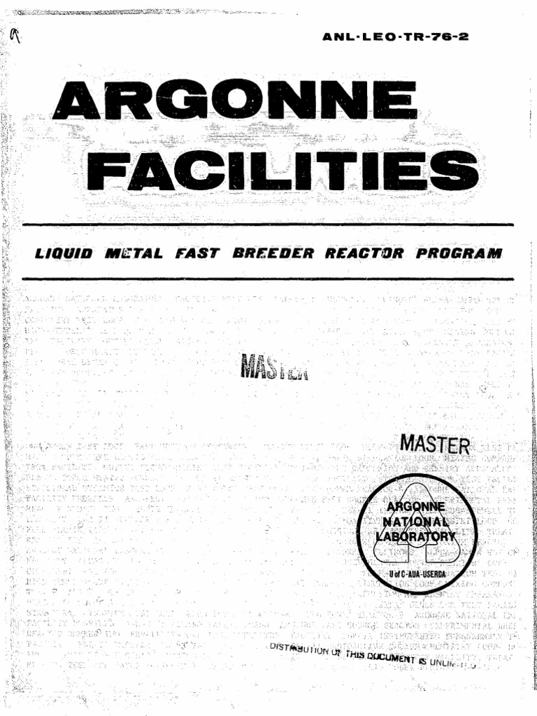 Liquid Metal Fast Breeder Reactor Program | PDF | Neutron | Flow ...