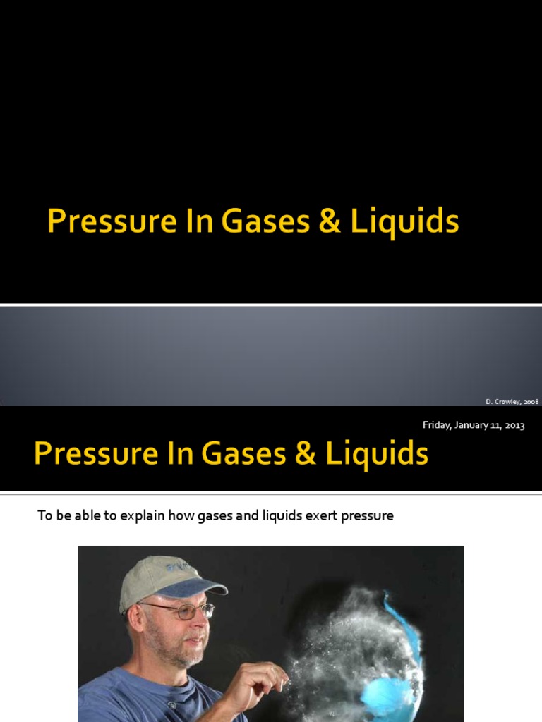 Understanding Pressure in Gases and Liquids | PDF | Gases | Pressure