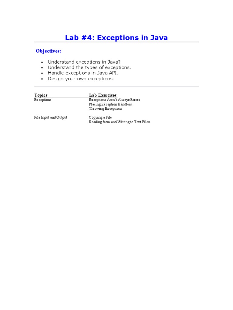 Java Exception1 | PDF | Method (Computer Programming) | Parameter (Computer Programming)