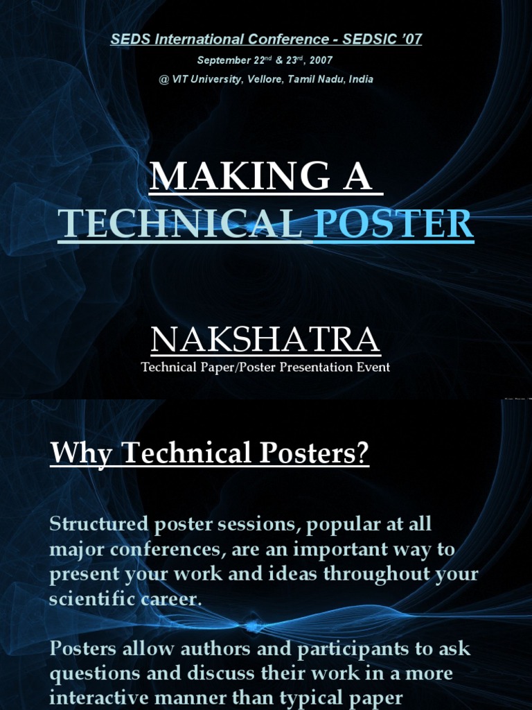 Making A Technical Poster | PDF | Poster | Communication Design