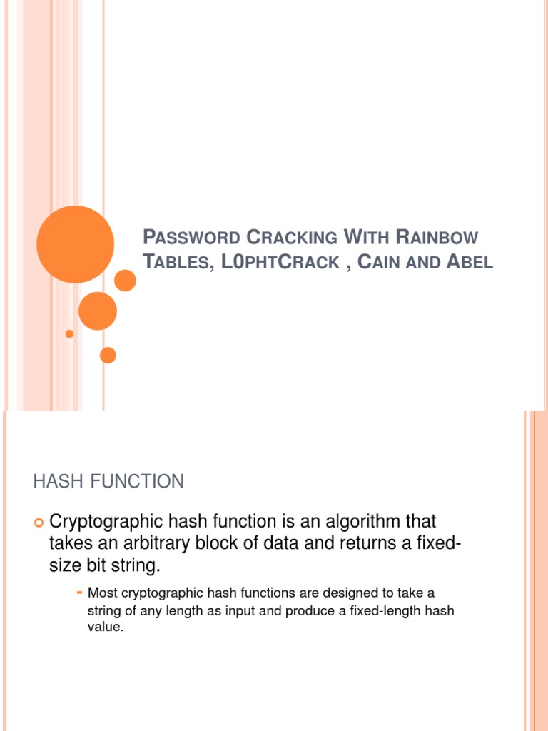 Password Cracking With Rainbow Tables | PDF | Password | Secure ...