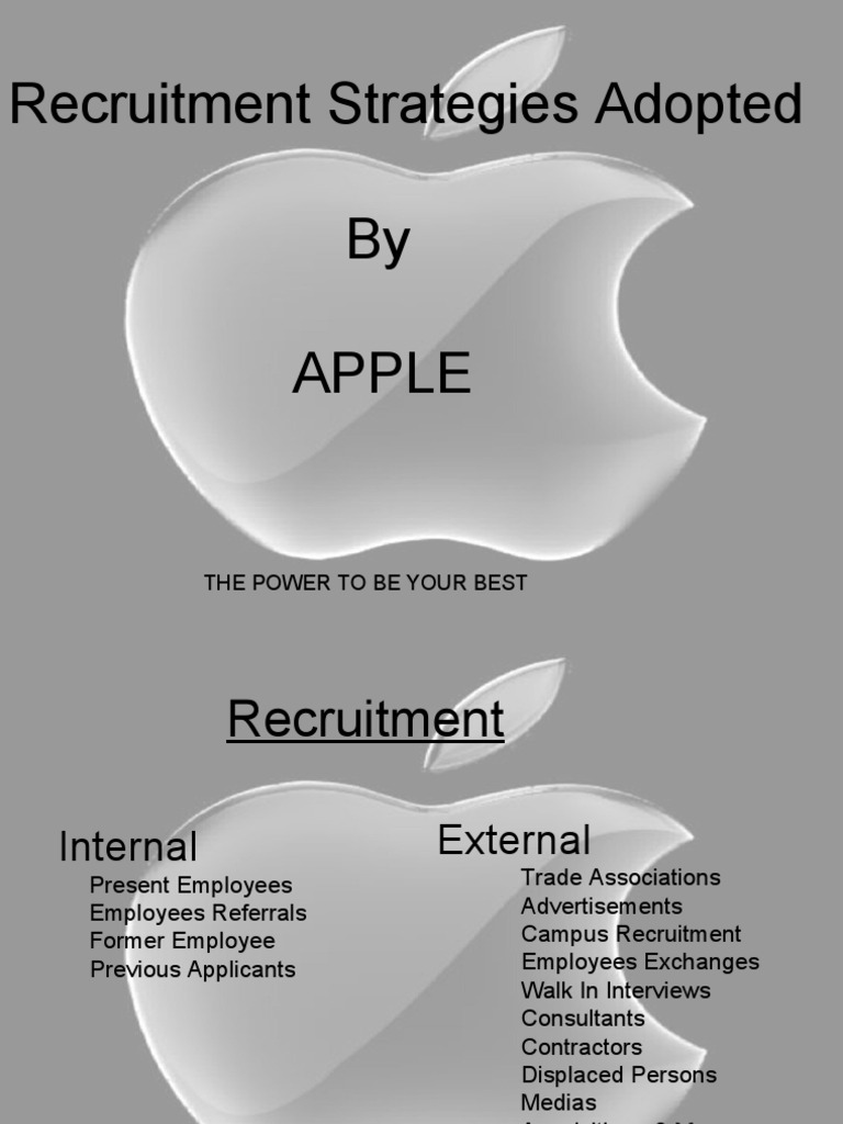 Apple Recruitment Strategies Overview | PDF