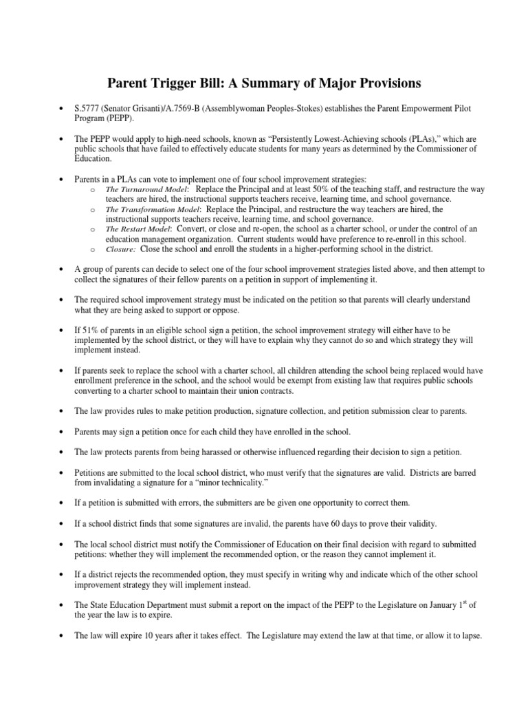 Trigger Law Legislation Summary | PDF | Justice | Crime & Violence