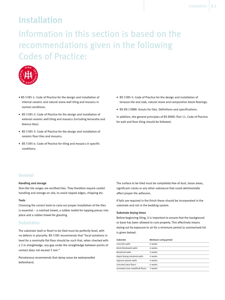 Tiles BS 5385 | PDF | Tile | Flooring