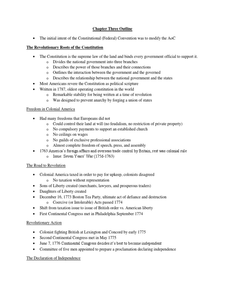 AP Government Chapter 3 Outline | PDF | U.S. State | United States ...