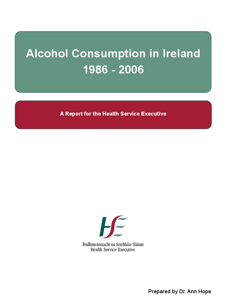 Alcohol Consumption in Ireland 1986 - 2006 | PDF | Alcoholic Drinks | Cider