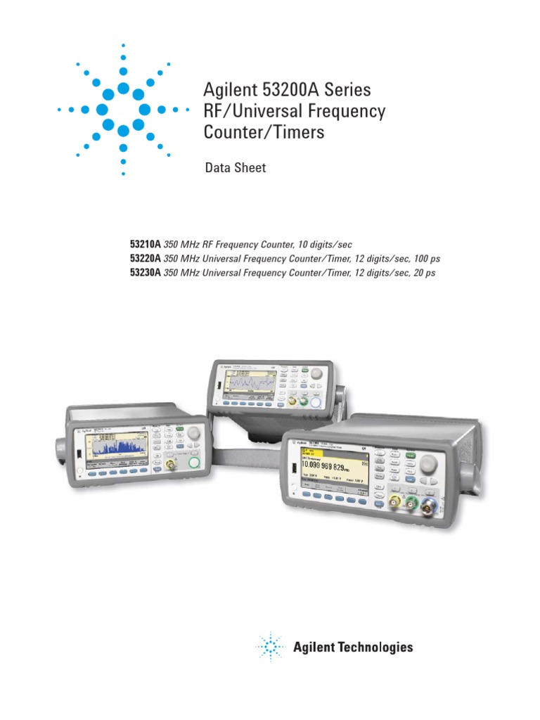 53220A Data Sheet | PDF | Calibration | Frequency