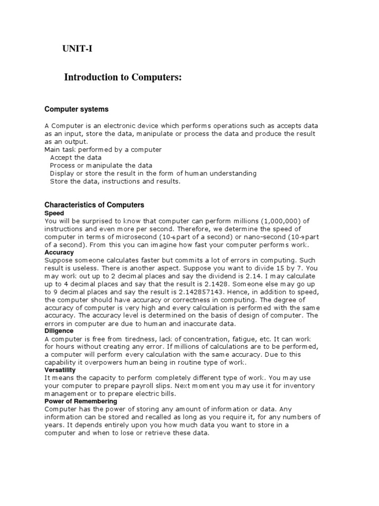 B.tech JNTU CP & Ds Unit - 1 & 2 Notes | PDF | C (Programming Language ...