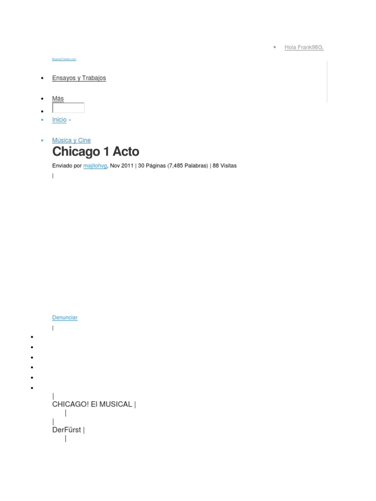 Libreto Chicago | PDF | Entretenimiento (general)