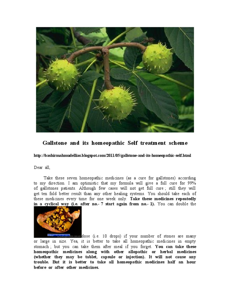 Gallstone and Its Homeopathic Self Treatment Scheme - Bashir Mahmud Ellias | PDF | Homeopathy ...