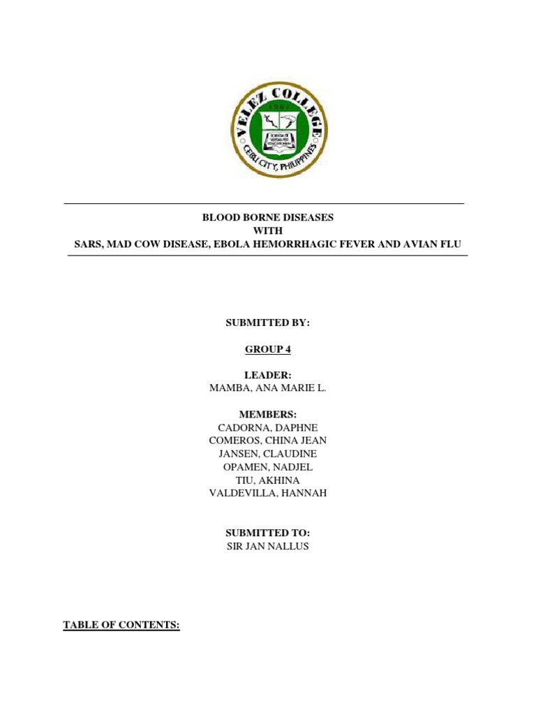 List of Blood Borne Diseases | PDF | Management Of Hiv/Aids | Hepatitis