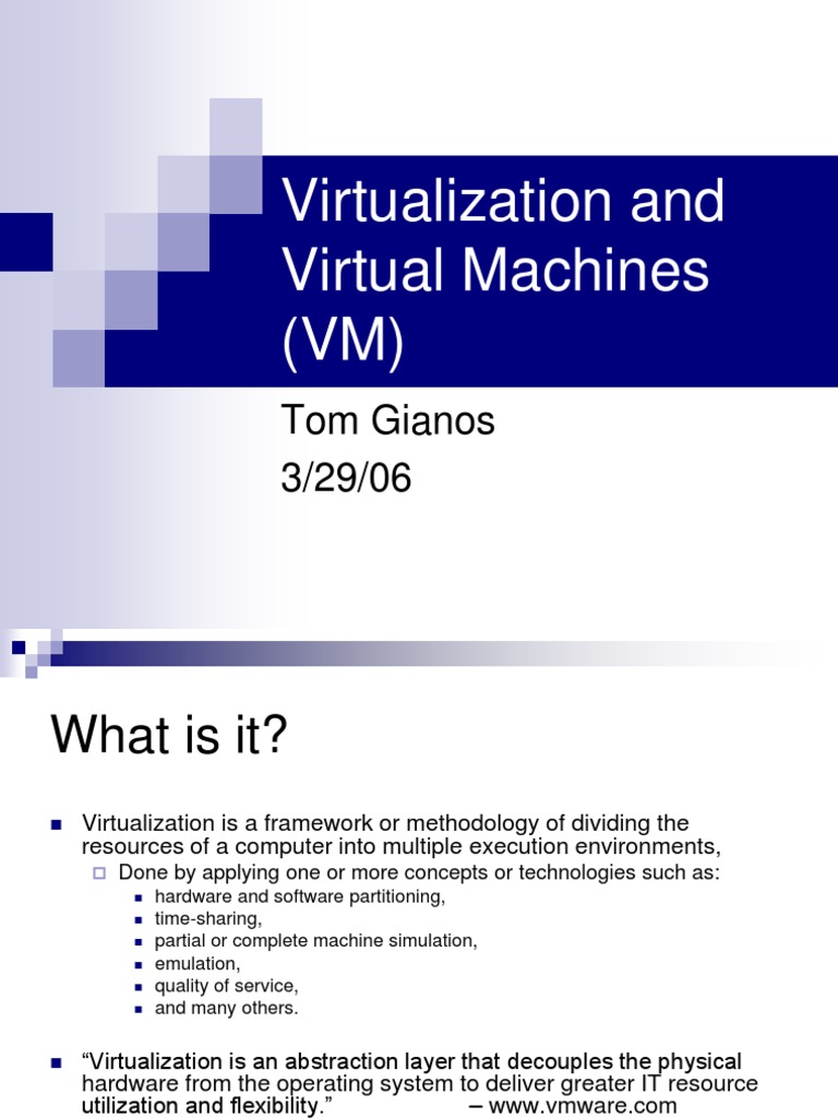 19 Virtualizationppt 2550 | PDF | Virtual Machine | V Mware