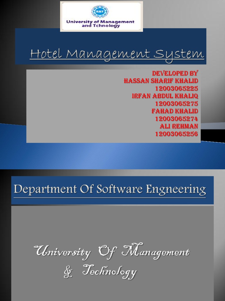 Hotel Management System Project Overview | PDF | Cheque | Information ...