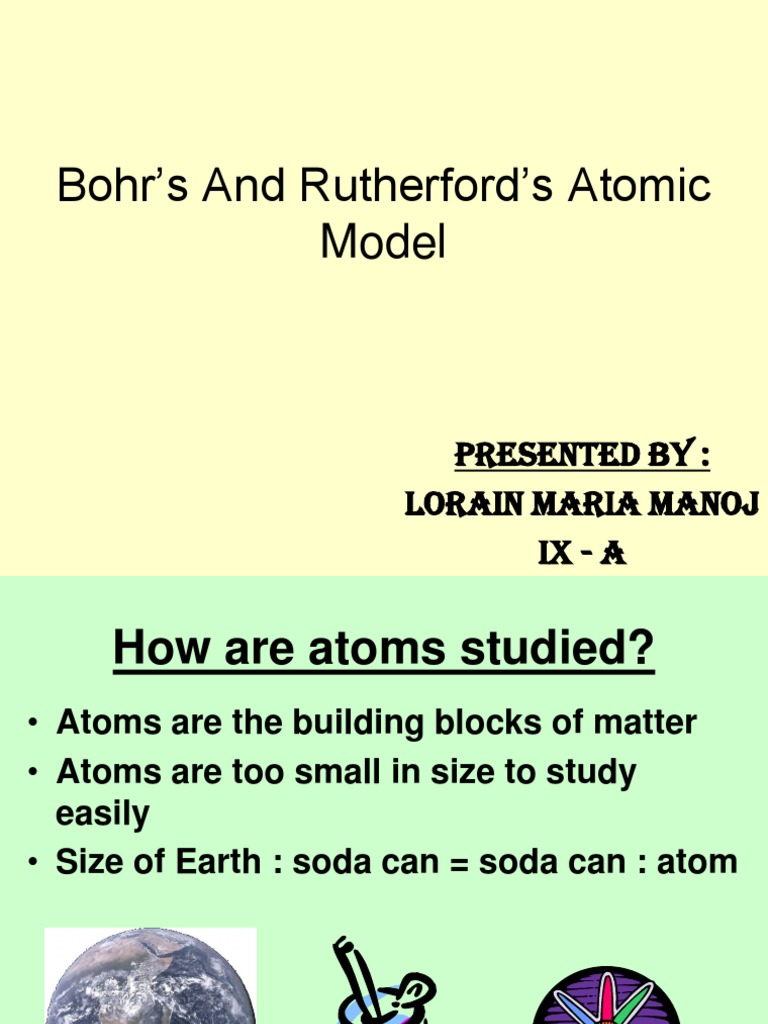 Bohr and Rutherford's Atomic Model | PDF | Atomic Nucleus | Atoms