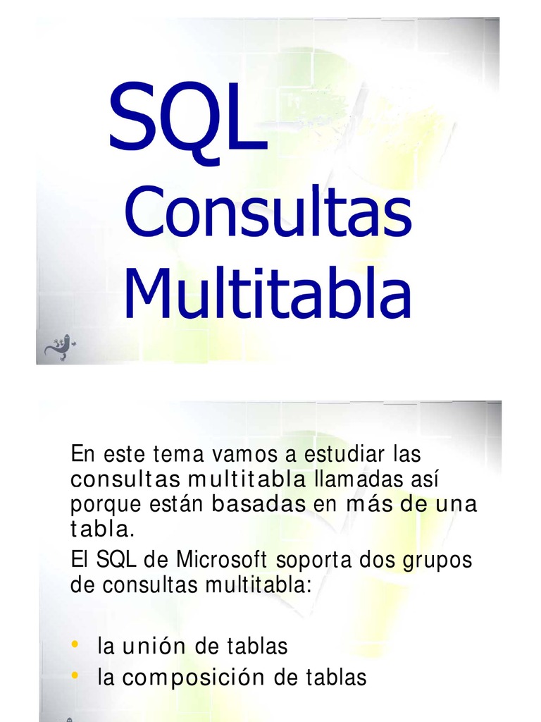 03 Consultas Multitabla Union | PDF | Tabla (base de datos) | Programación de computadoras