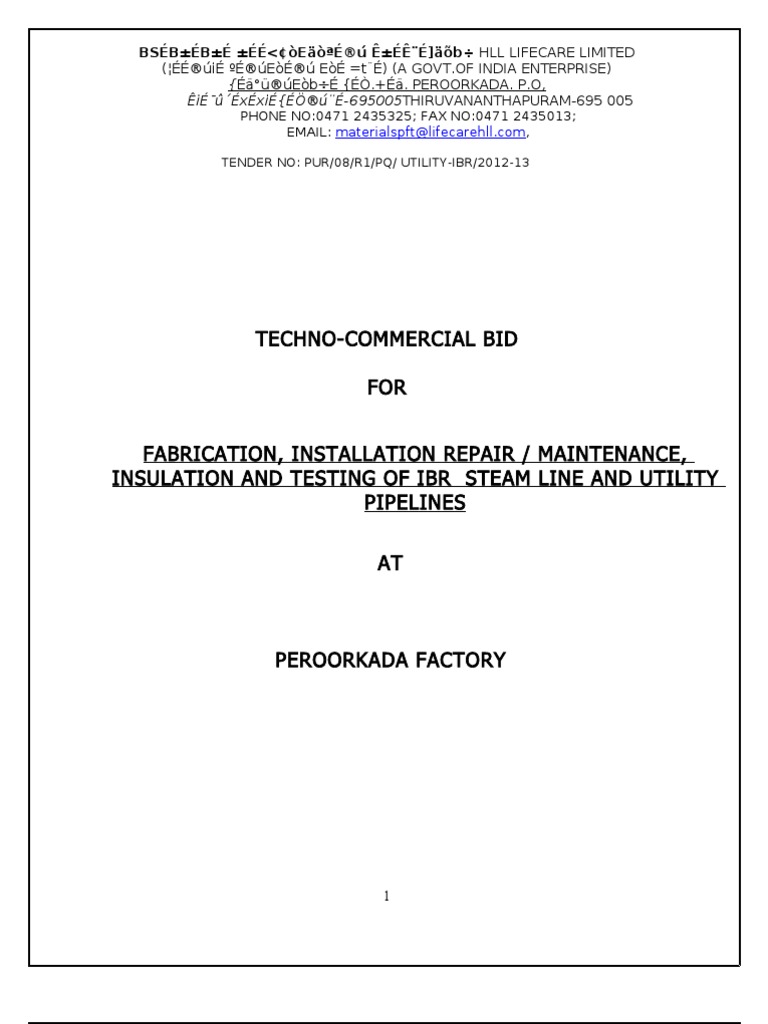 IBR | PDF | Specification (Technical Standard) | Pipe (Fluid Conveyance)