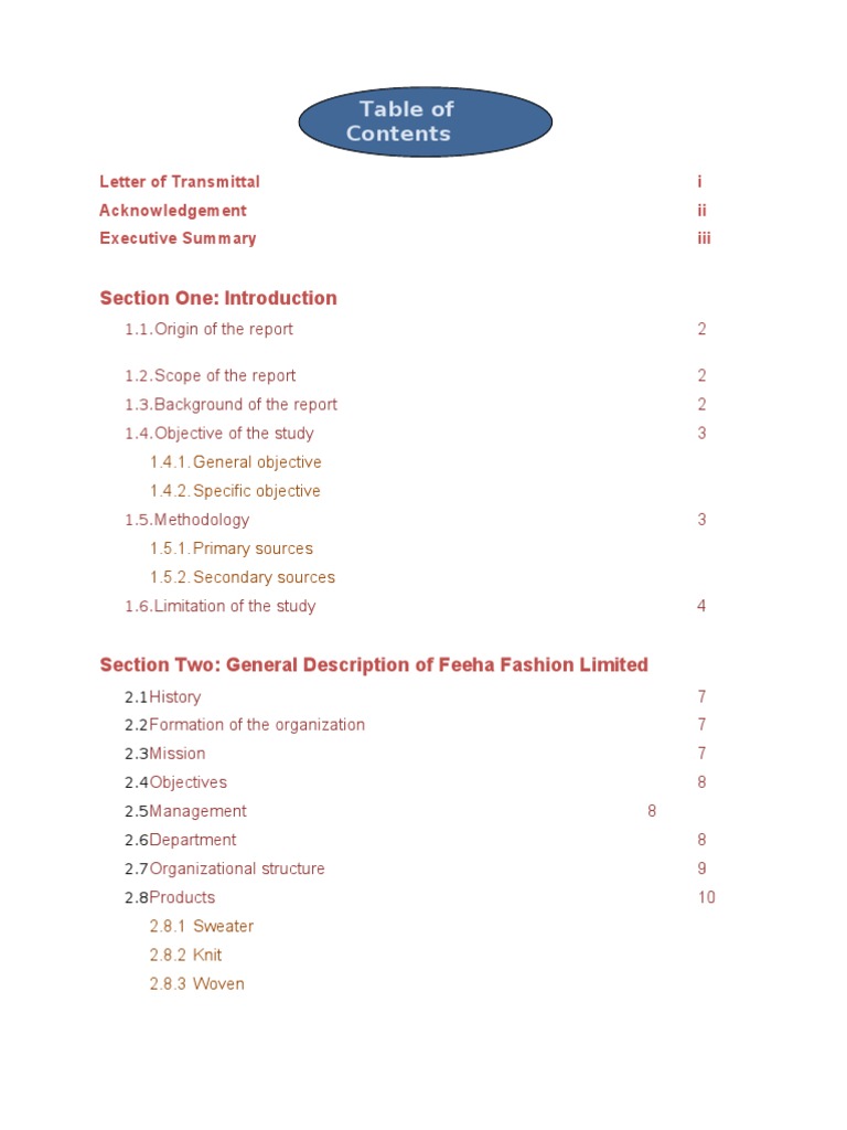 Section One: Introduction: Table of | PDF | Data | Case Study
