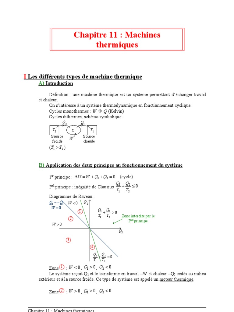 11 Machines Thermiques | PDF | Transfert thermique | Physique