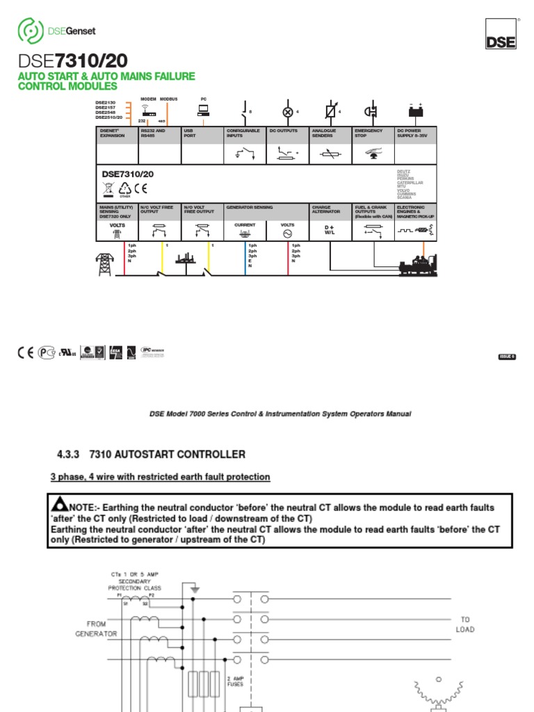 Dse7310 20 Diagram | PDF