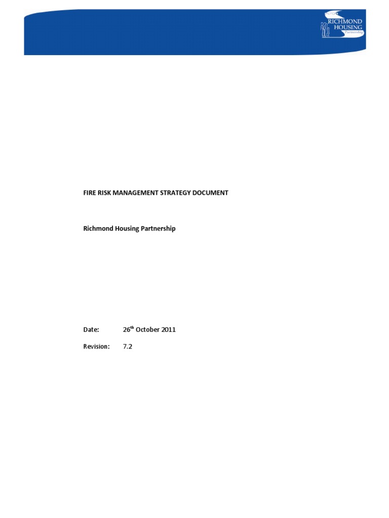 Fire Risk Management Strategy | PDF | Safety | Fire Safety