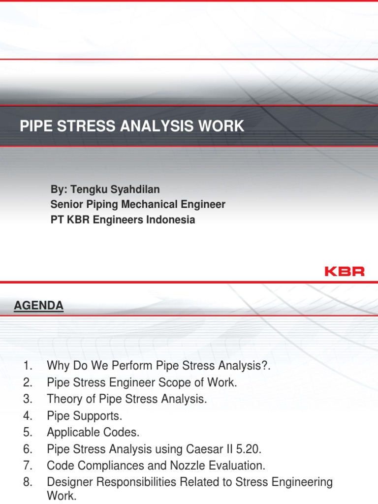 Pipe Stress Analysis Work-1 | PDF | Pipe (Fluid Conveyance) | Chemical ...
