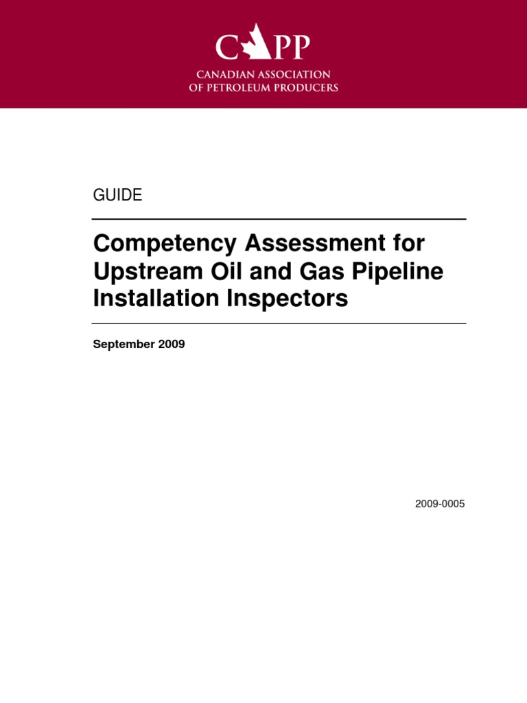 Competency Assessment For Upstream Oil and Gas Pipeline Installation ...