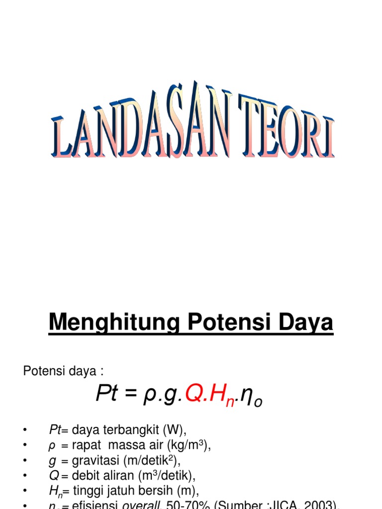 Menghitung Potensi Daya Mikrohidro | PDF