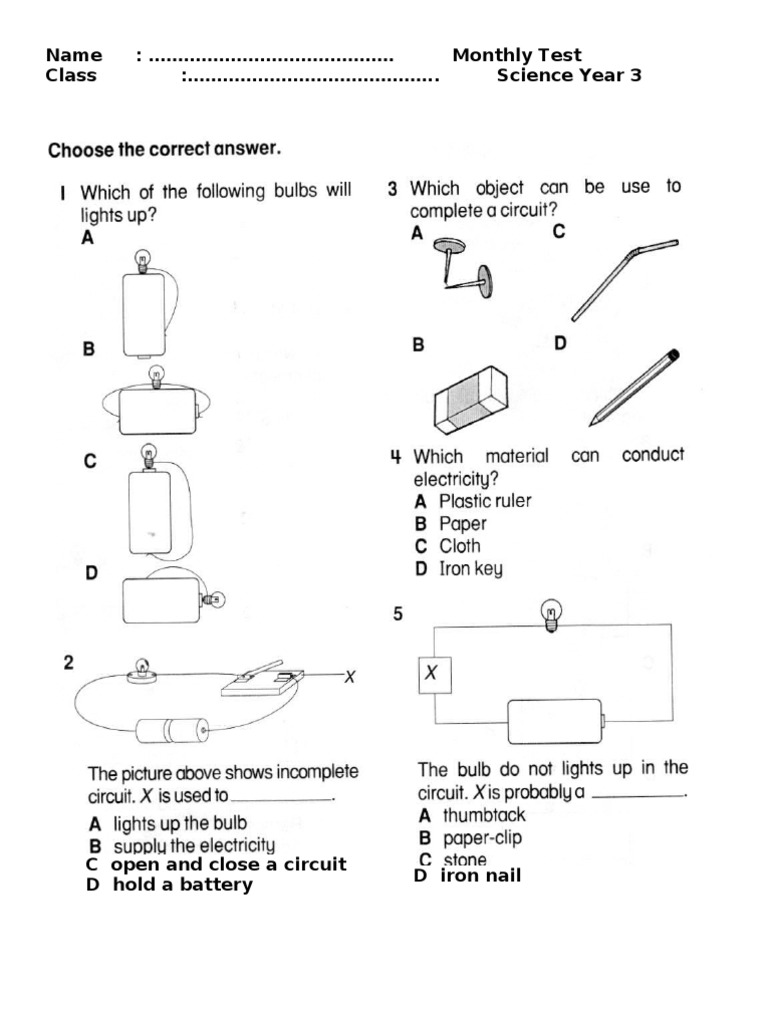 Science Year 3 | PDF | Computers