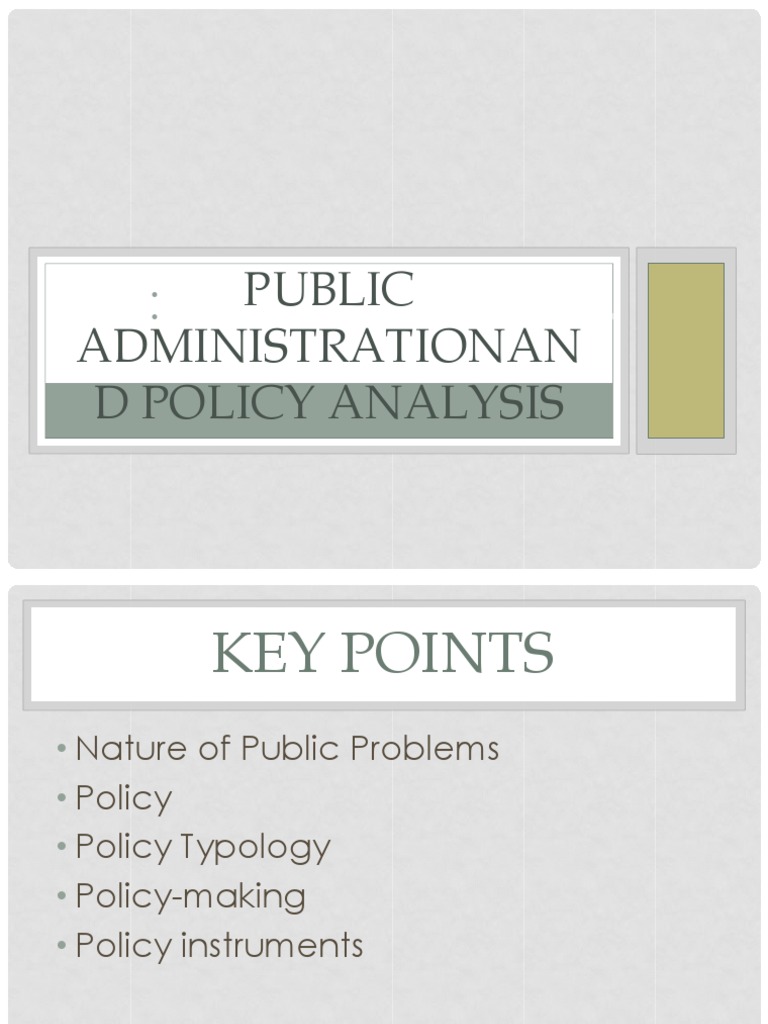 Public Administration | PDF | Policy Analysis | Policy
