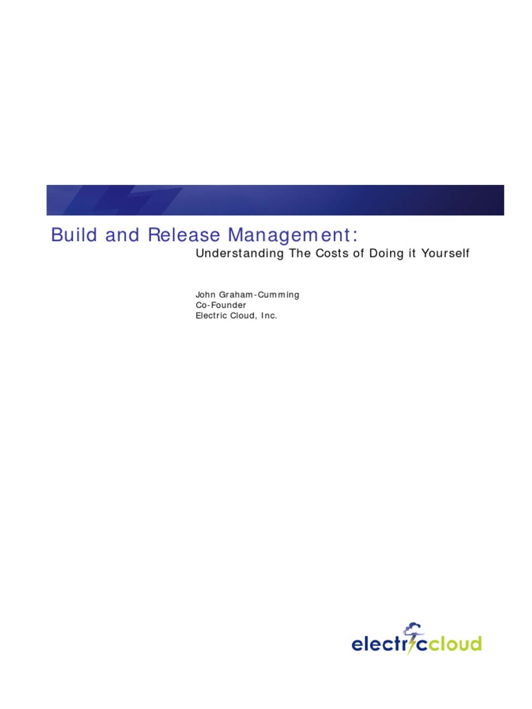 Build and Release Management:: Understanding The Costs of Doing It Yourself | PDF | Scripting ...