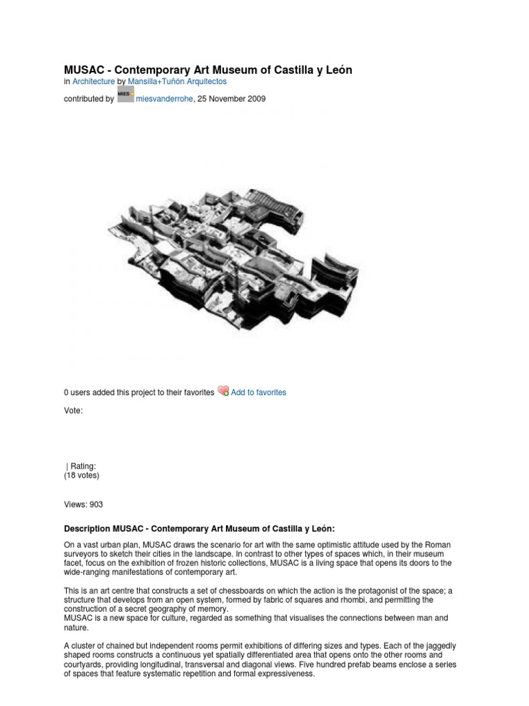 MUSAC - Contemporary Art Museum of Castilla y León: Architecture ...