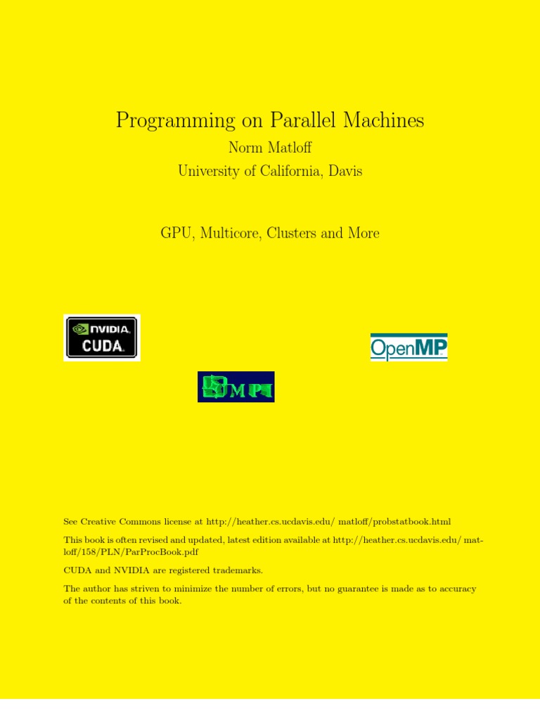 Parallel Programming Pdf Concurrency Computer Science Computer