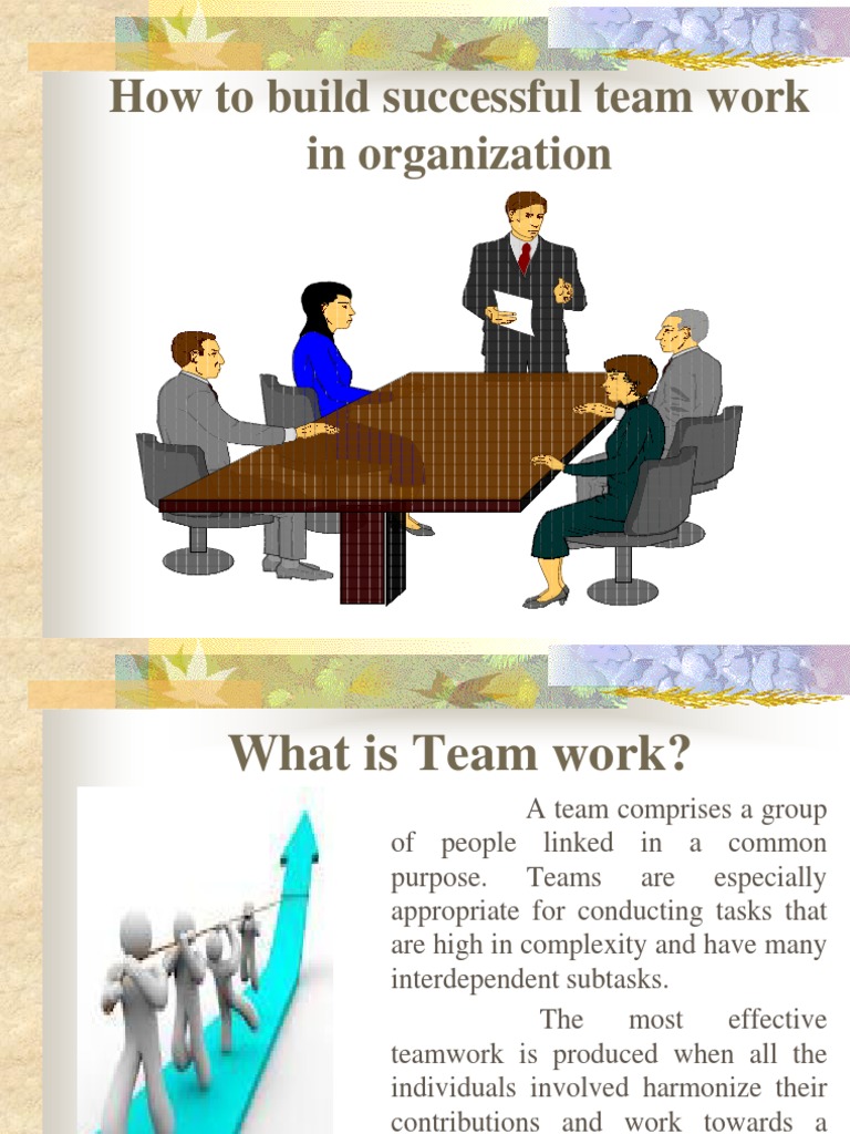 How To Build Successful Team Work in Organization | PDF | Team Building ...
