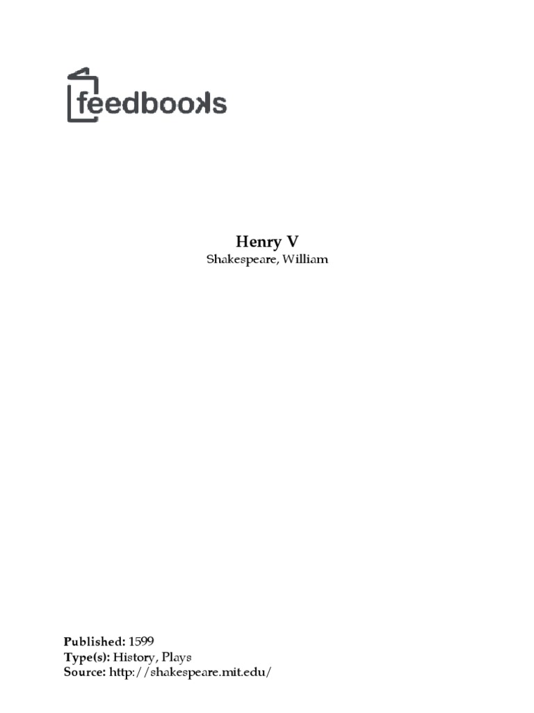 Shakespeare - Henry V | PDF | William Shakespeare