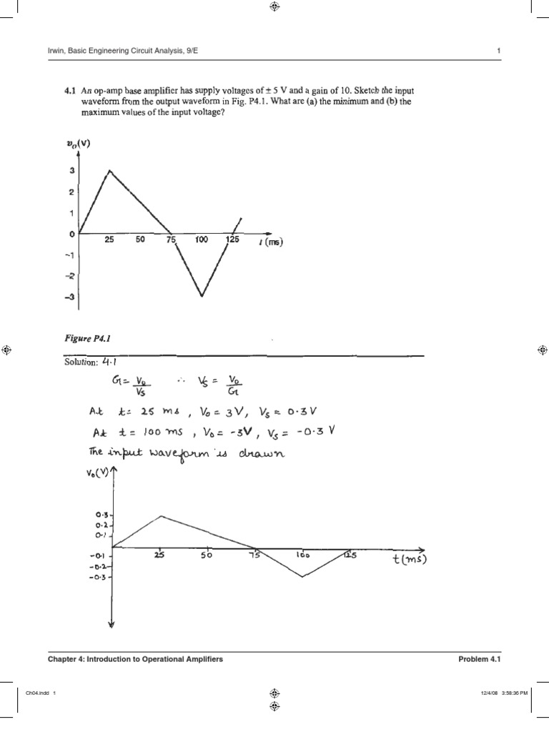 Ch04 Problems Solutions | PDF