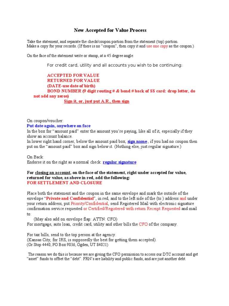 New A4V Process | Cheque | Credit Card