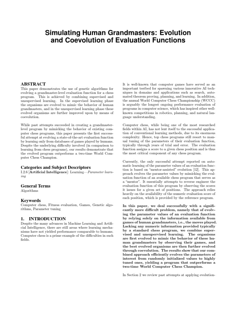 Simulating Human GM | PDF | Evolution | Mathematical Optimization