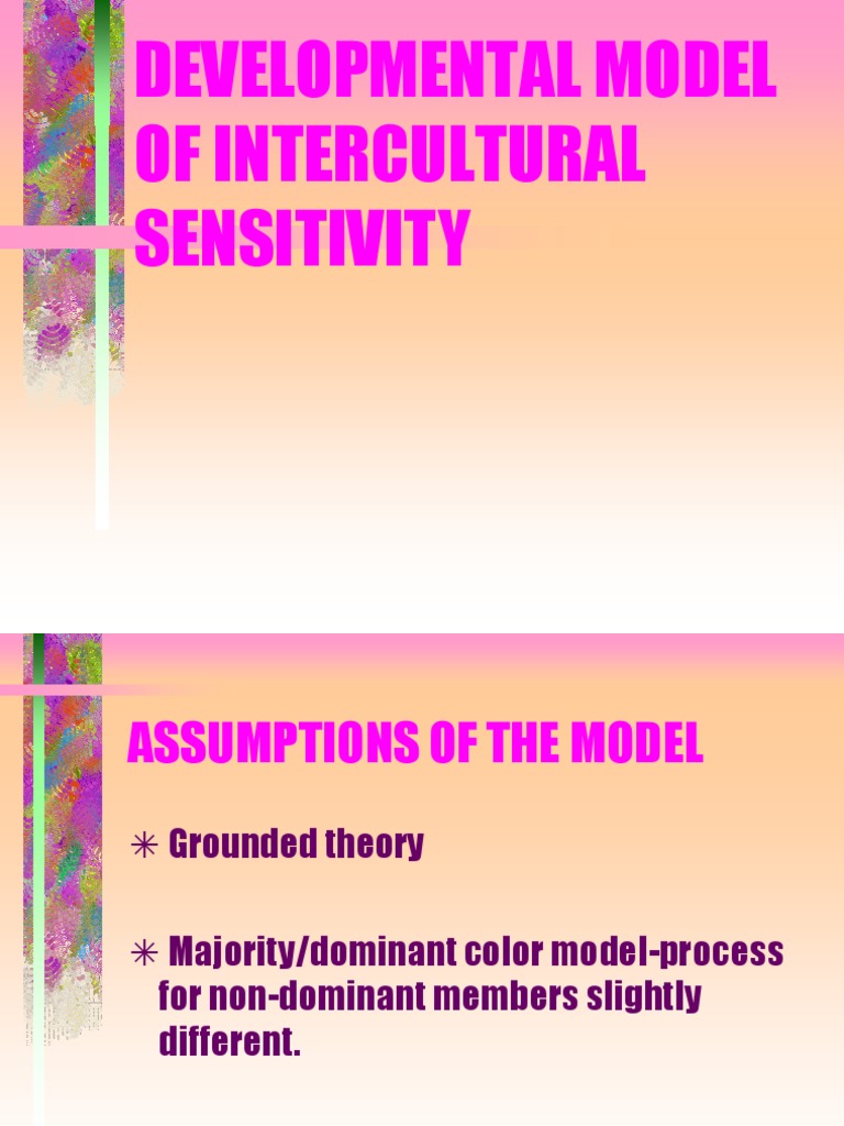 Developmental Model of Intercultural Sensitivity | PDF | Universalism ...
