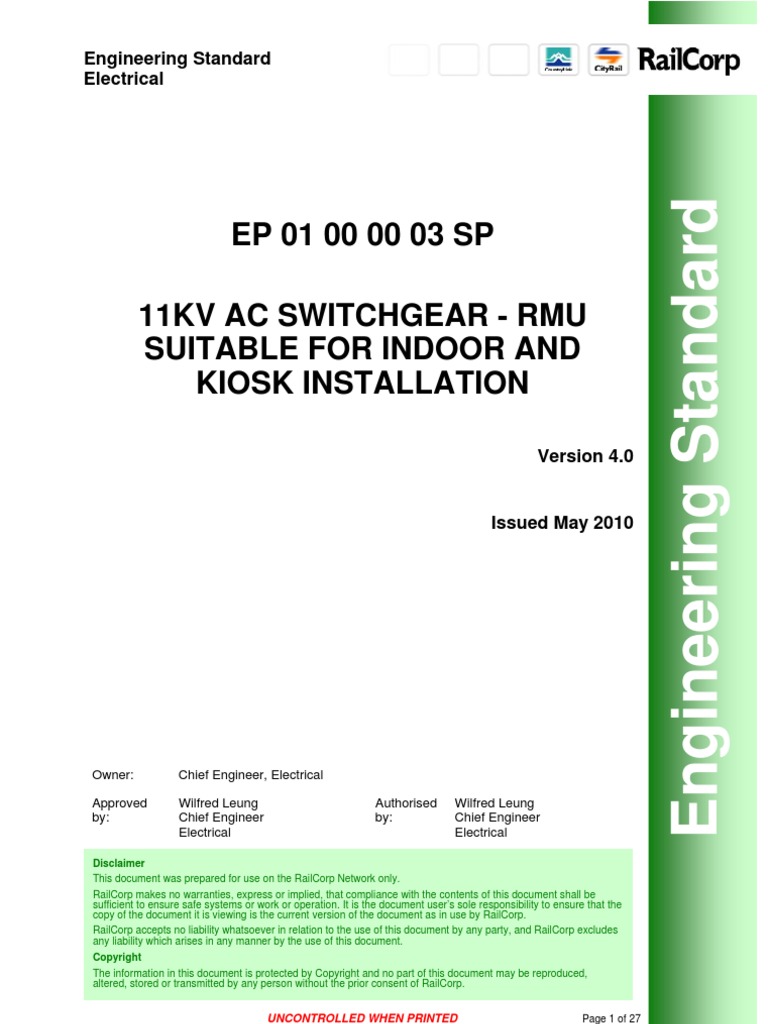 MV Rmu | PDF | Fuse (Electrical) | Switch