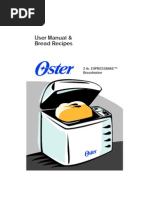 Toastmaster Bread Box Manual & Recipes | PDF | Breads | Dough