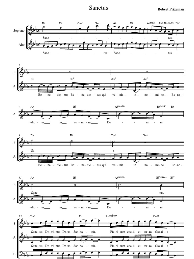 Sanctus (SATB) | Choral Music