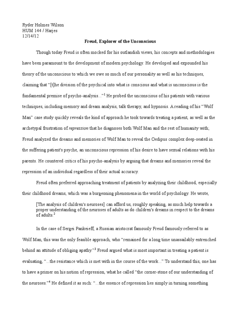 Freud, Unconscious Explorer | PDF | Sigmund Freud | Unconscious Mind