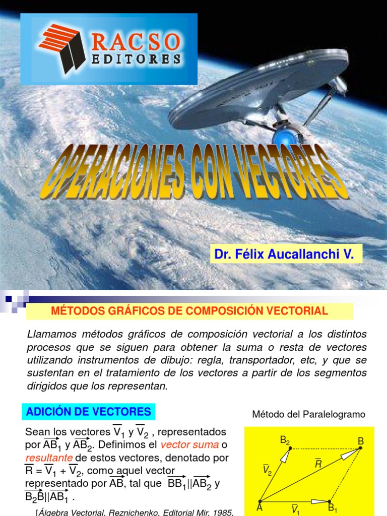 Operaciones Con Vectores | PDF | Vector Euclidiano | Álgebra
