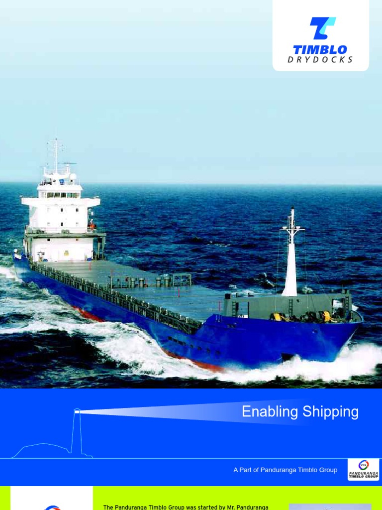 Timblo Dry Docks Brochure Final | PDF | Crane (Machine) | Shipbuilding